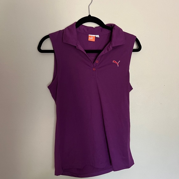 Puma | Tops | Puma Purple Golf Polo Tank Top | Poshmark